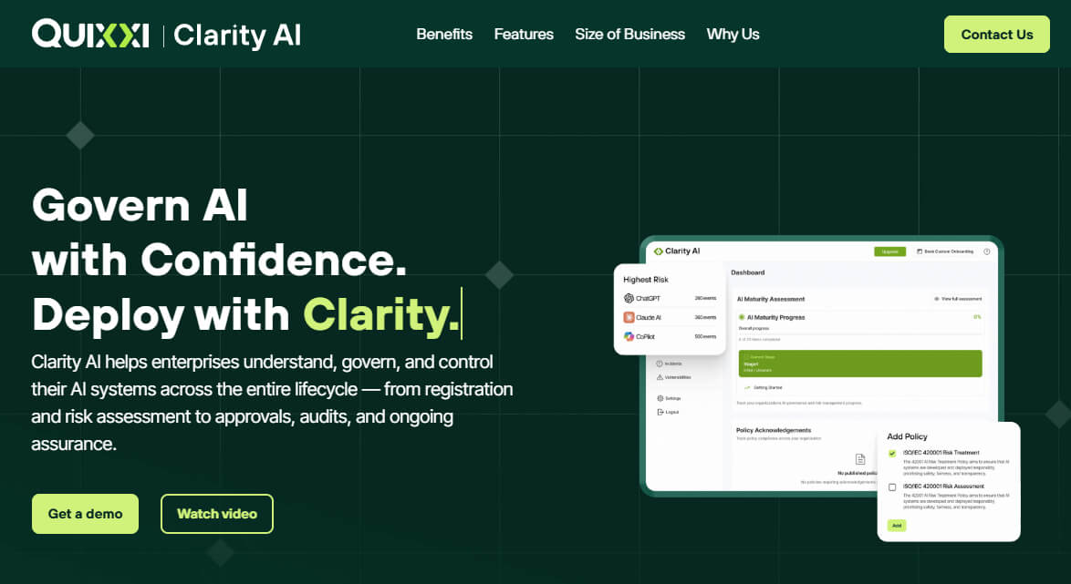 Clarity AI | Govern AI with Confidence